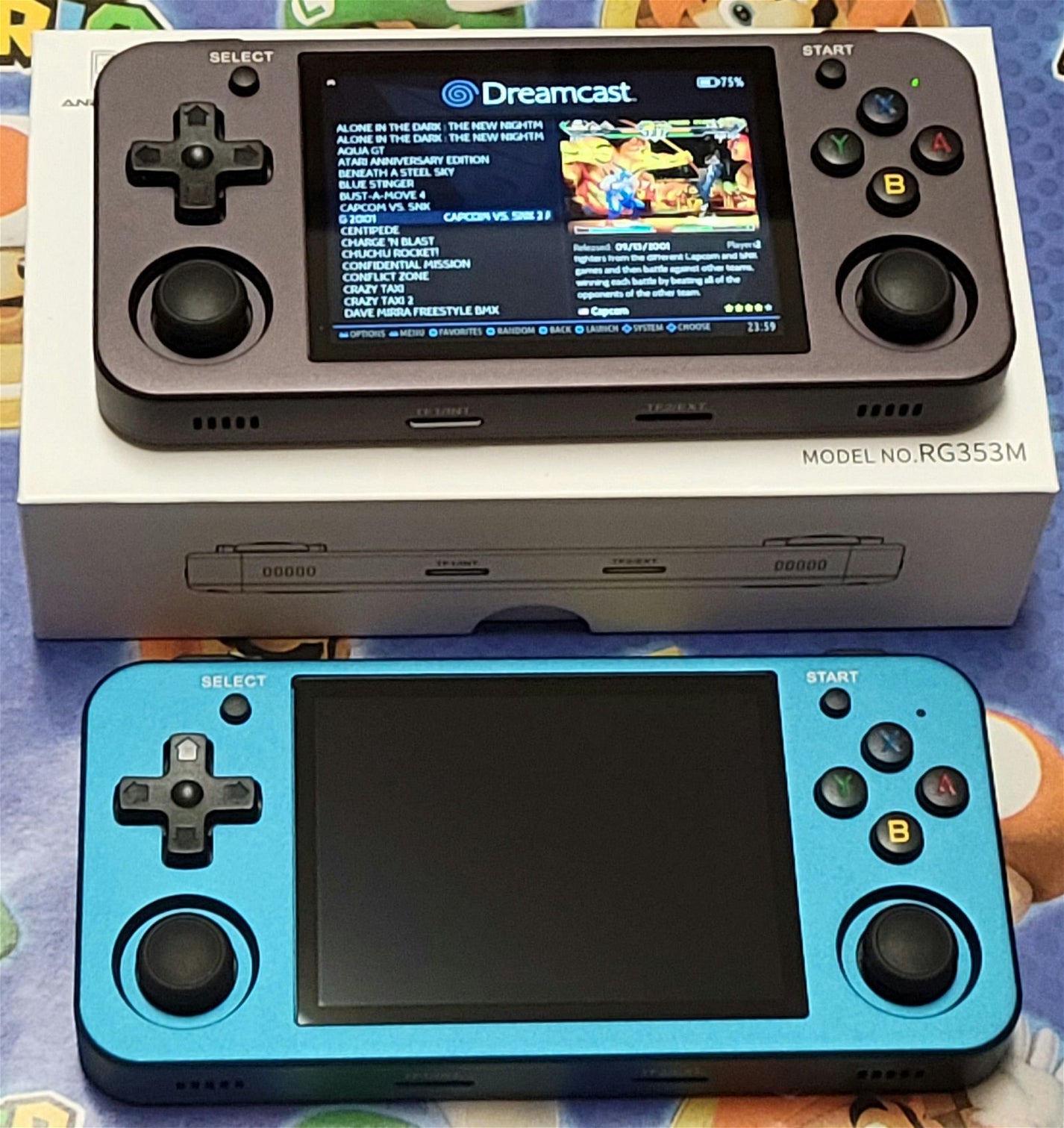 New Anbernic RG353M custom, configured Linux OS & Android, 256GB SD po ...