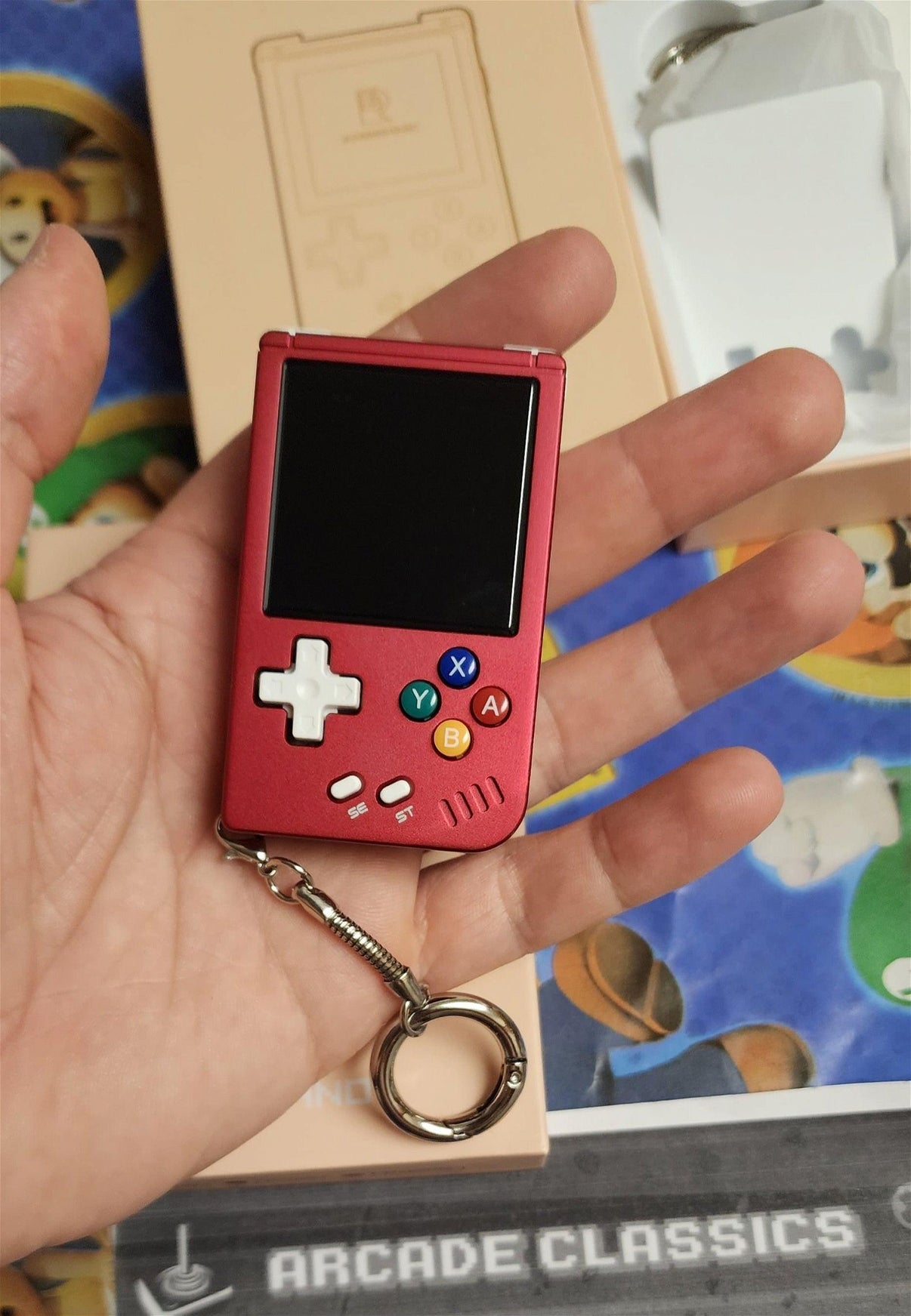 New Anbernic RG Nano 64GB Keychain custom Linux Funkey S portable hand ...