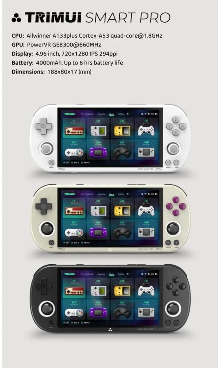 New Trimui Smart Pro custom OS 256GB handheld gaming console, 5 Inch I ...