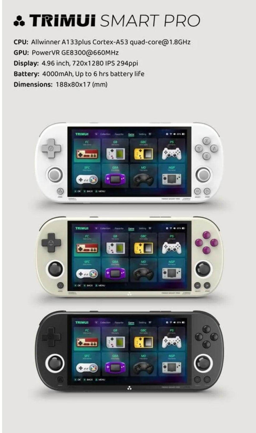 New Trimui Smart Pro custom OS 256GB handheld gaming console, 5 Inch I ...