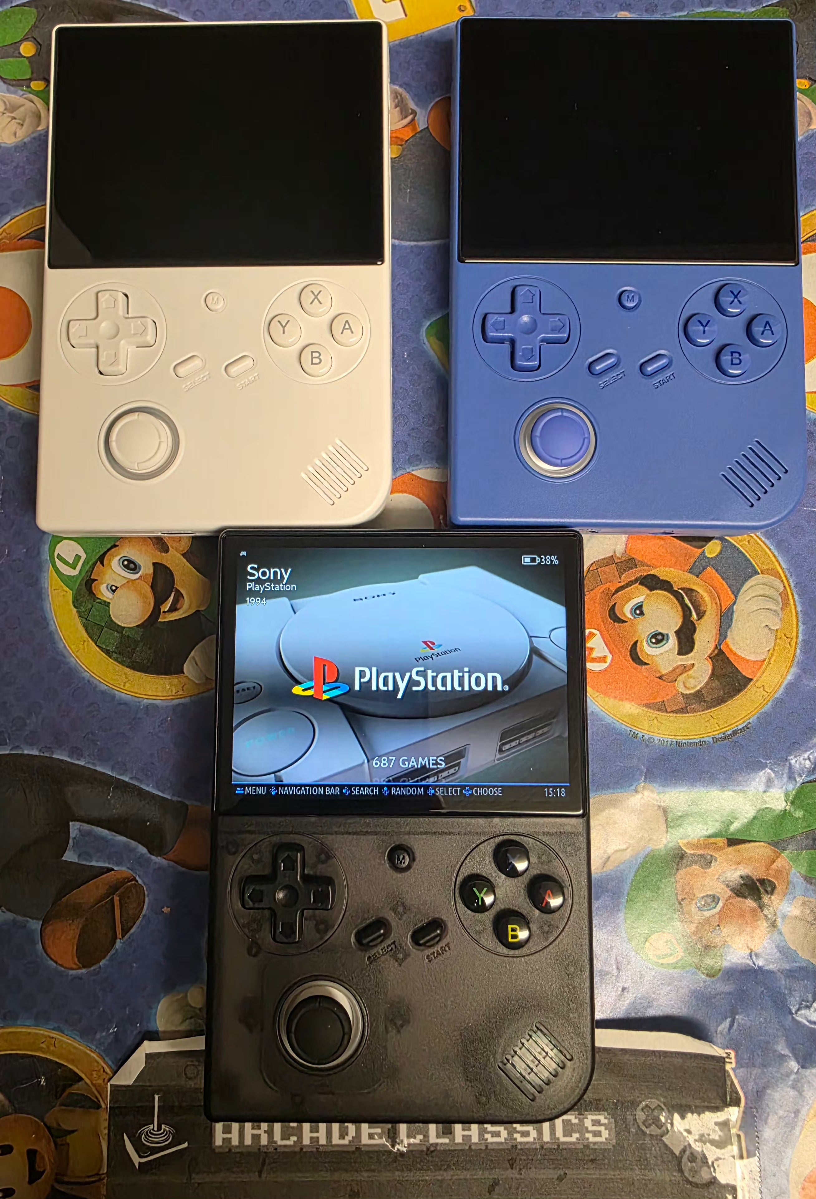 New plug & play Anbernic RG40XXV 256GB SD portable gaming handheld ...